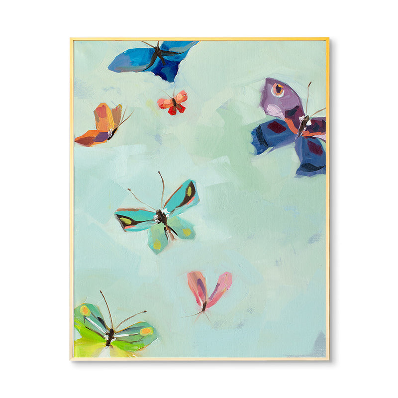 Butterflies by Jenny Westenhofer Painted Art Print – Urban Garden Prints