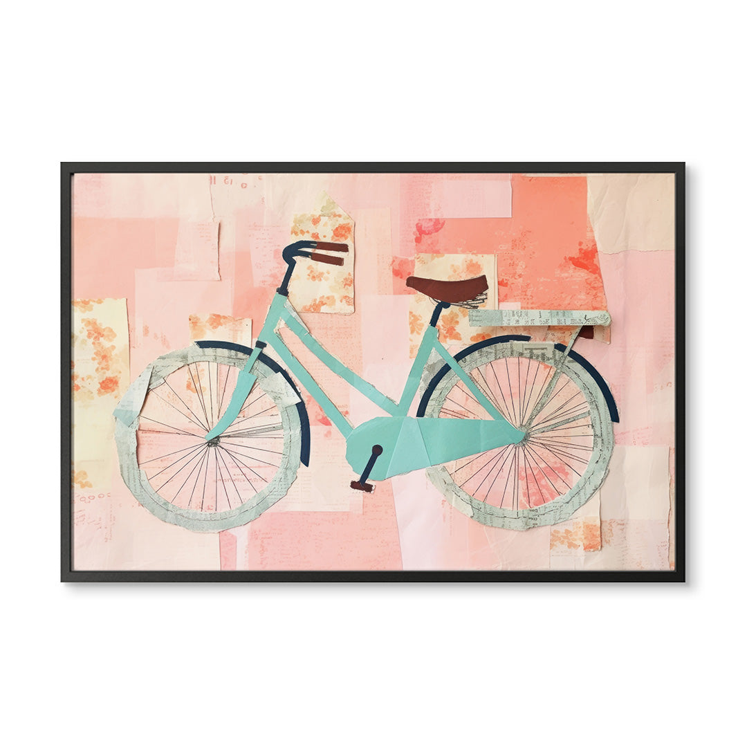 Morning Ride No. 2 | Abstract Bicycle Art Print – Urban Garden Prints