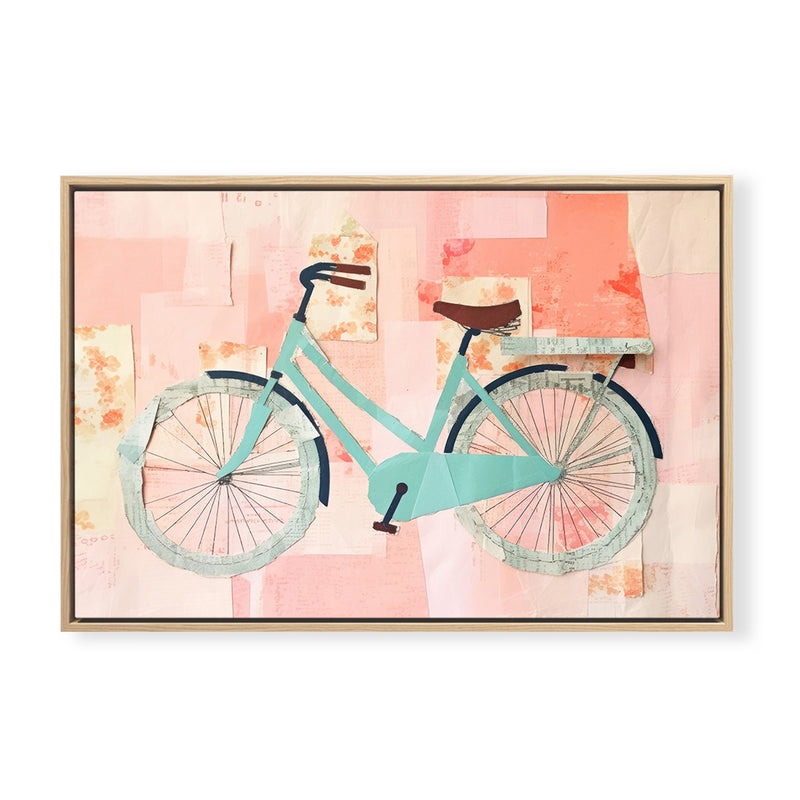Morning Ride No. 2 | Abstract Bicycle Art Print – Urban Garden Prints
