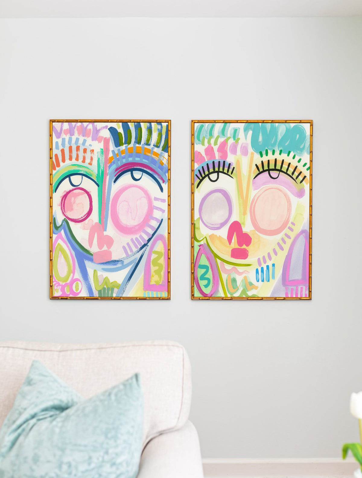 Belle & Ava Pair by Samantha Jezek Art Prints – Urban Garden Prints