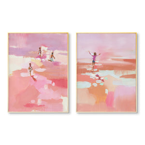 Pink Beach Pair by Jenny Westenhofer by Jenny Westenhofer Art Prints – Urban Garden Prints