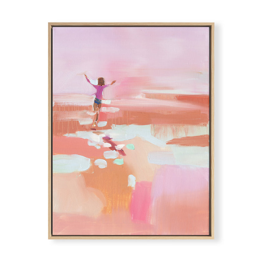 Pink Beach No. 2 by Jenny Westenhofer Painted Art Prints – Urban Garden Prints