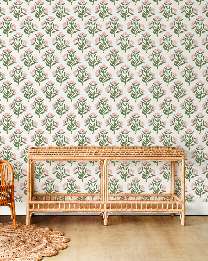 Calhoun Flower Wallpaper – Urban Garden Prints