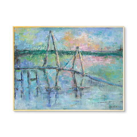 Cooper River Bridge by Ann Schwartz Painted Art Prints – Urban Garden ...