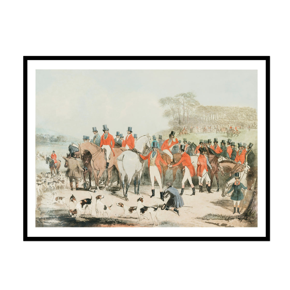 Vintage Horse & Foxhunt Wall Art | Vintage Horse Fox Hunt Art Prints ...