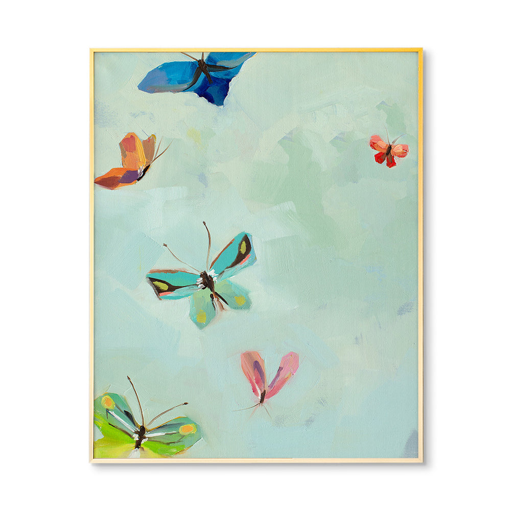 Butterflies by Jenny Westenhofer Painted Art Print – Urban Garden Prints