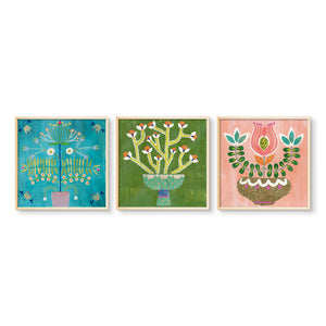 Toll Square Topiary Trio by Jenny Westenhofer Art Print – Urban Garden Prints