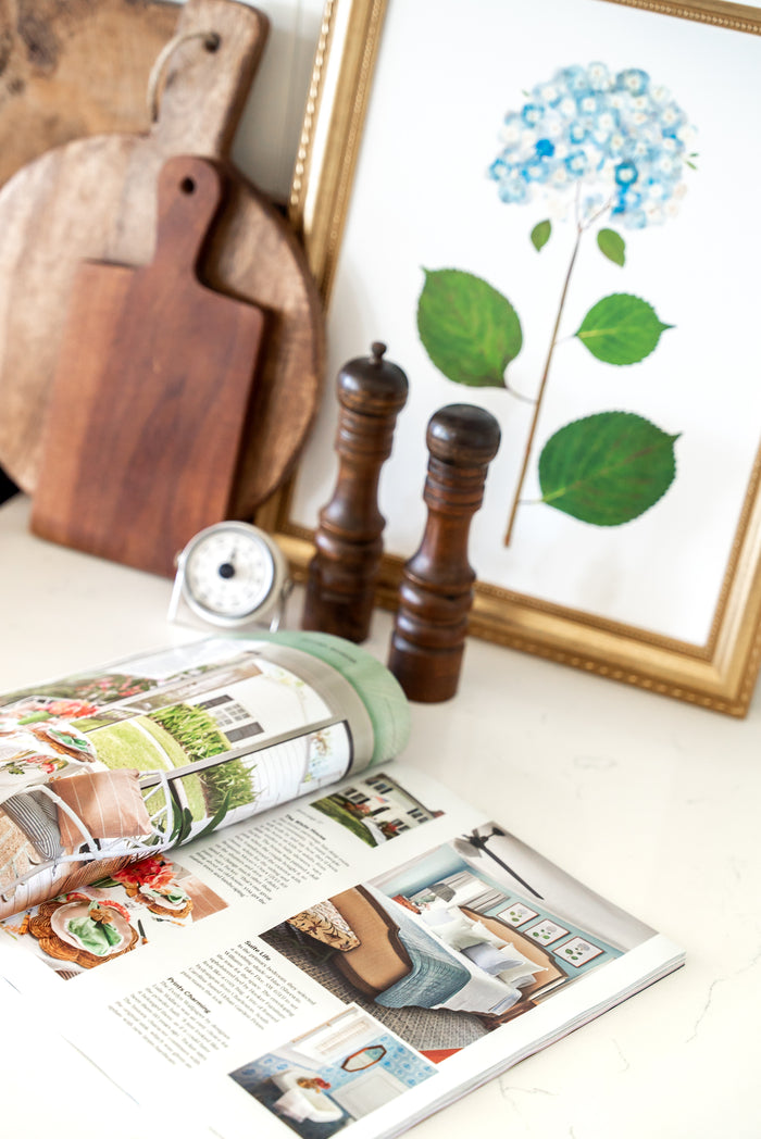 Natural Flower Hydrangea Art Prints | Hand Pressed | Original – Urban ...